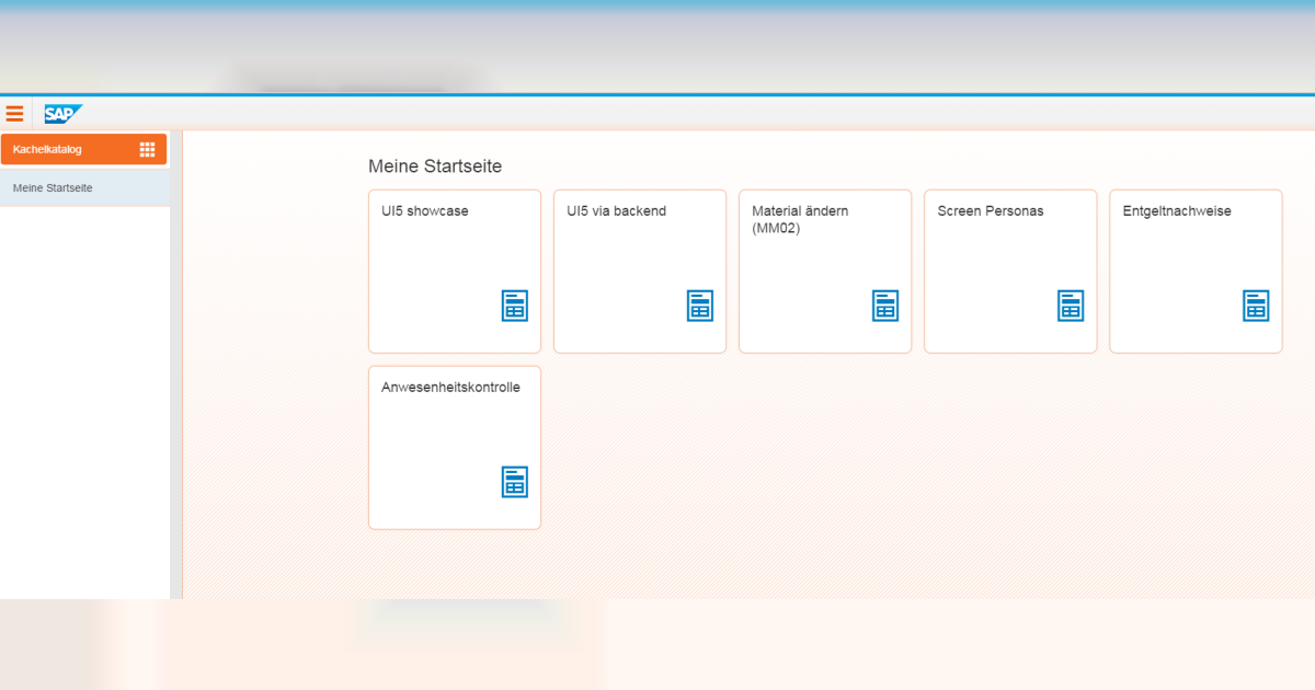 SAP Enterprise Portal - Fiori und SAPUI5 Apps