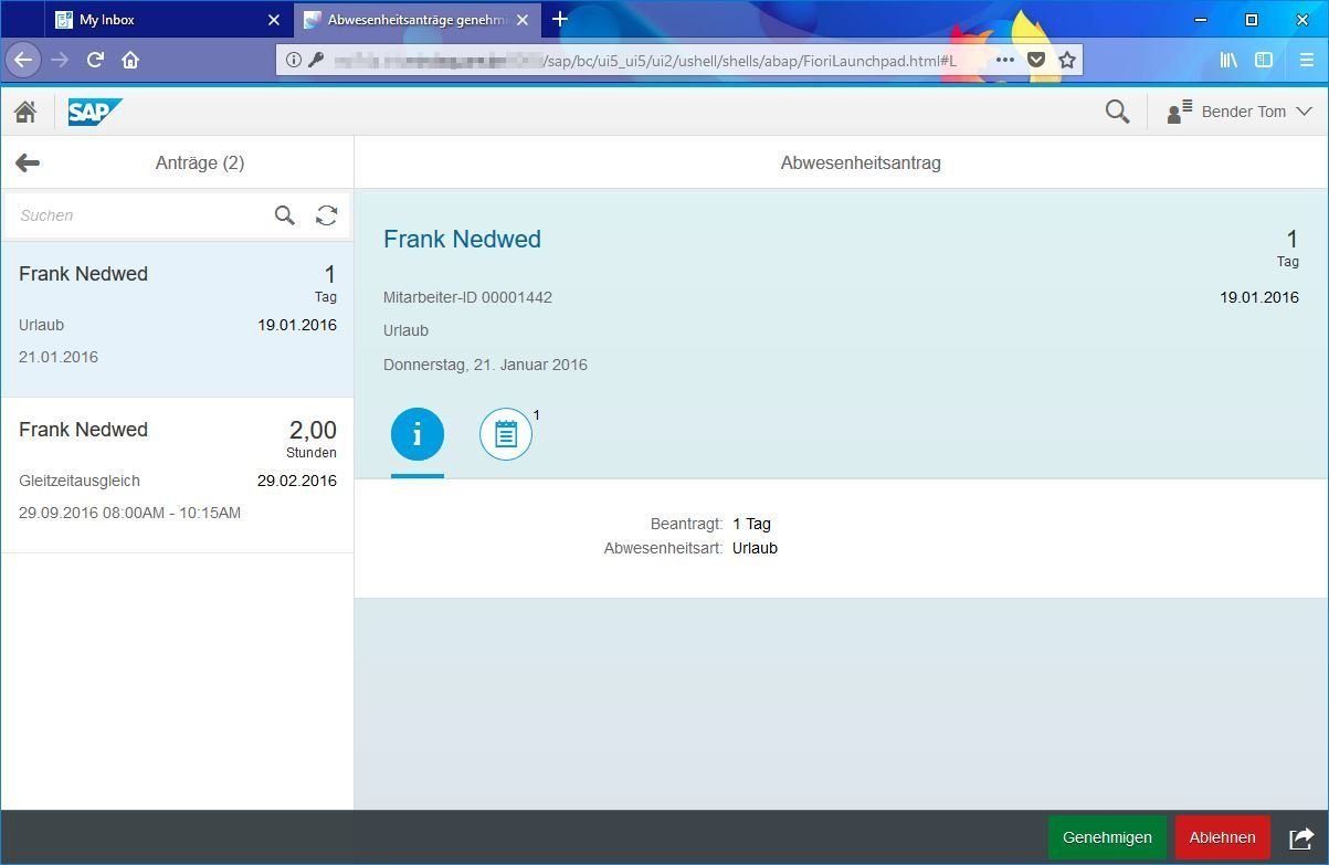 SAP Fiori My Inbox - So sieht's aus